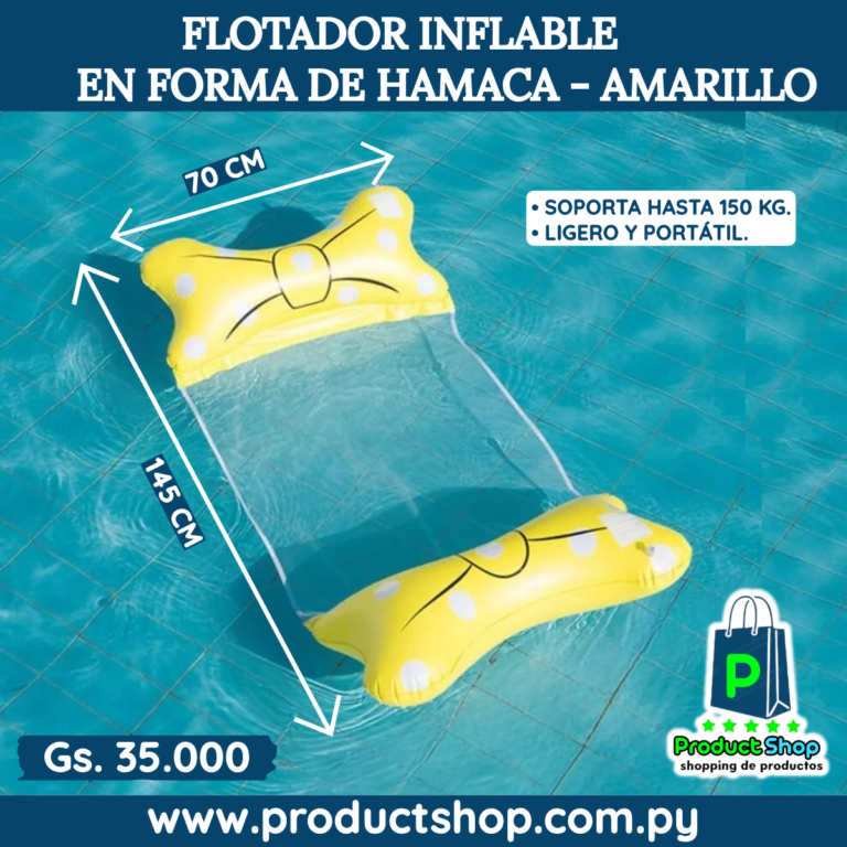 Flotador Inflable en Forma de Hamaca Amarillo - ProductShop
