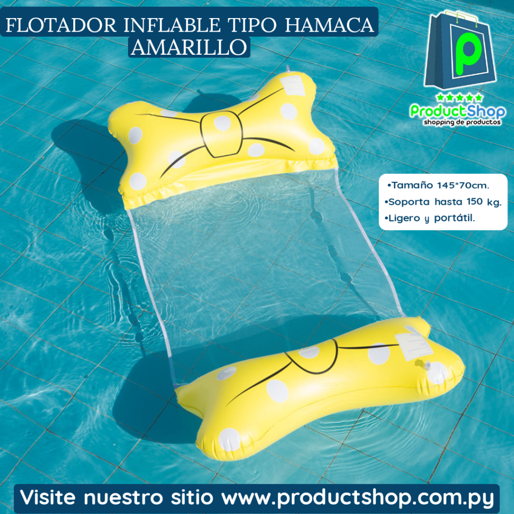 Flotador Inflable en Forma de Hamaca Amarillo - ProductShop