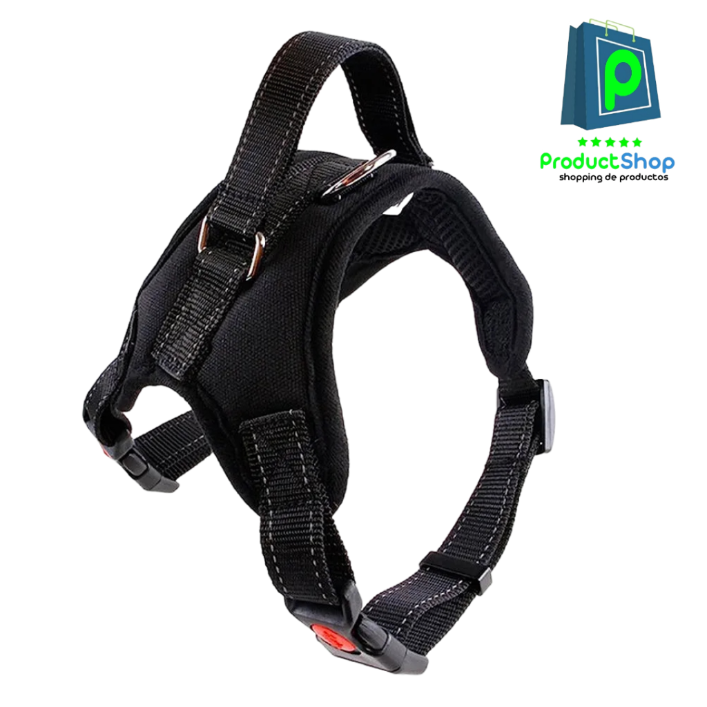 Pechera para Perro. Mediano 52-62cm - Negro - ProductShop