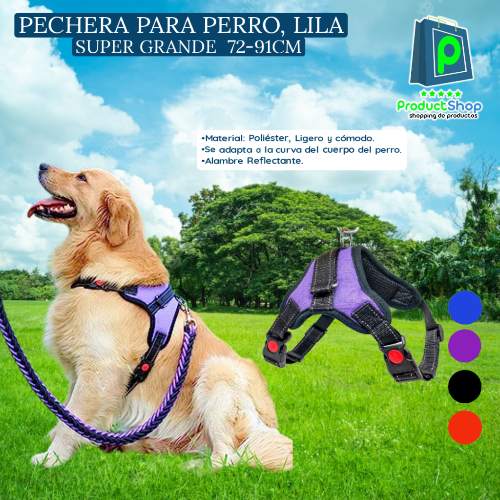 Pechera para Perro. Lila Super Grande 72-91cm - ProductShop