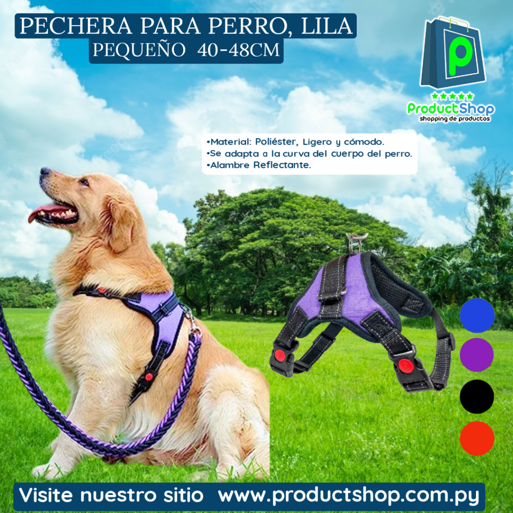Pechera para Perro. Lila Pequeño 42-52cm - ProductShop