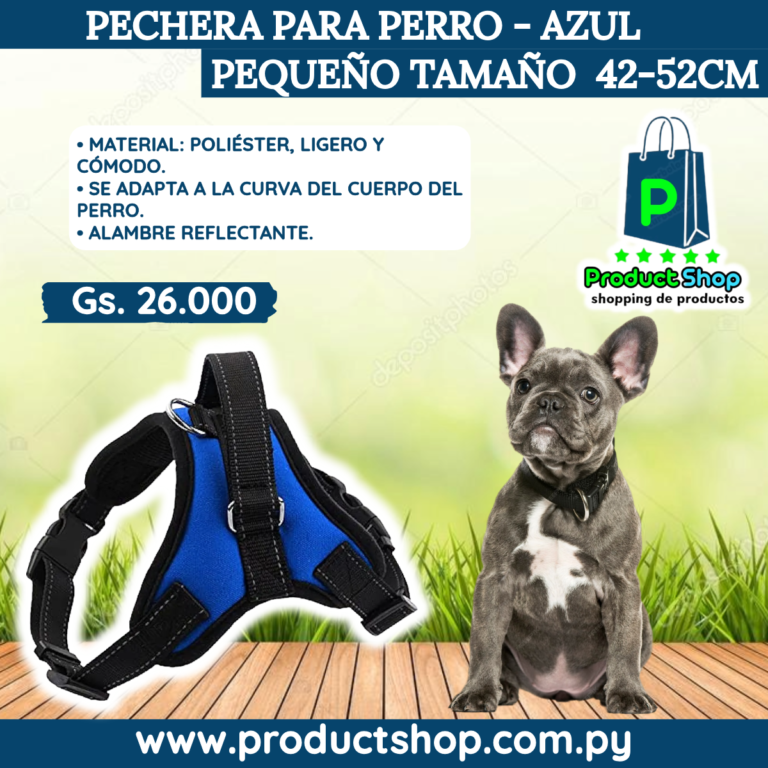 Pechera para Perro. Pequeño 42-52cm - Azul - ProductShop