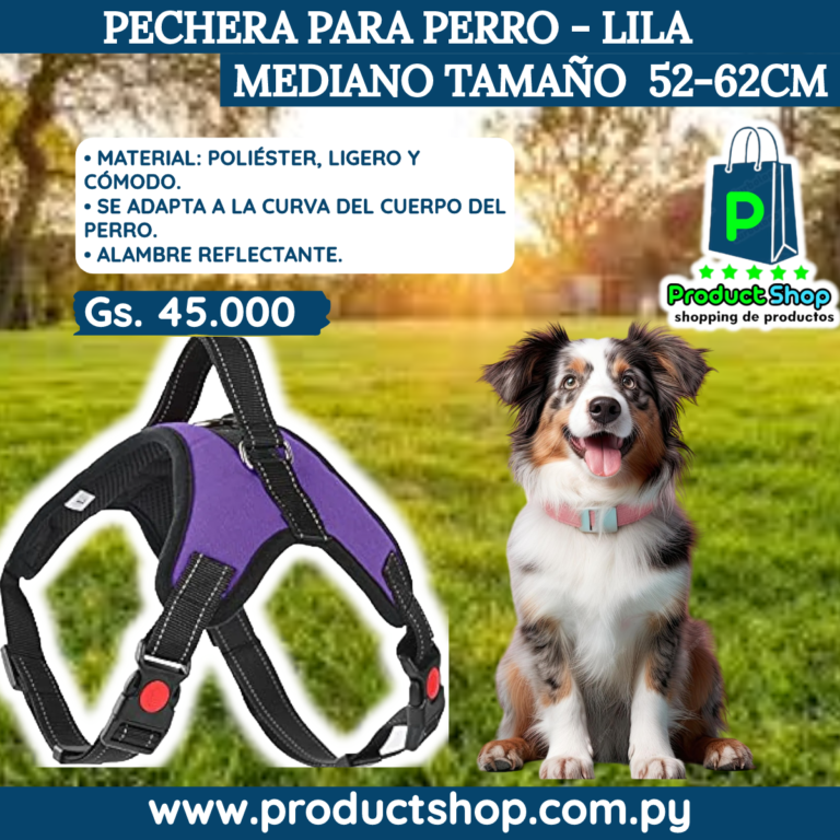 Pechera para Perro. Mediano 52-62cm - Lila - ProductShop