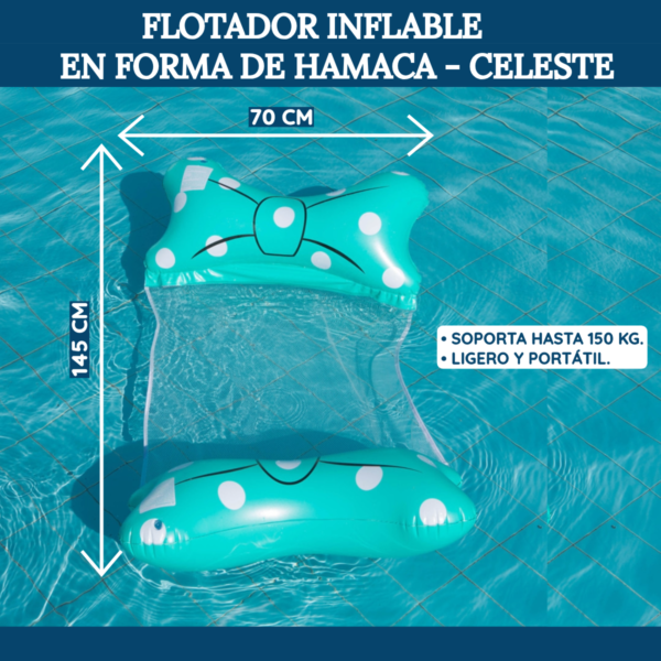 Flotador Inflable en Forma de Hamaca Celeste - ProductShop