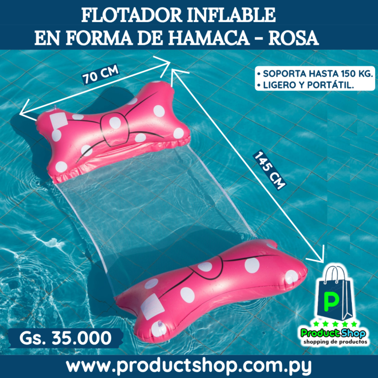 Flotador Inflable en Forma de Hamaca Rosa - ProductShop