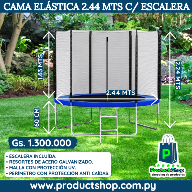 Cama Elástica 2,44mts con Escalera - ProductShop