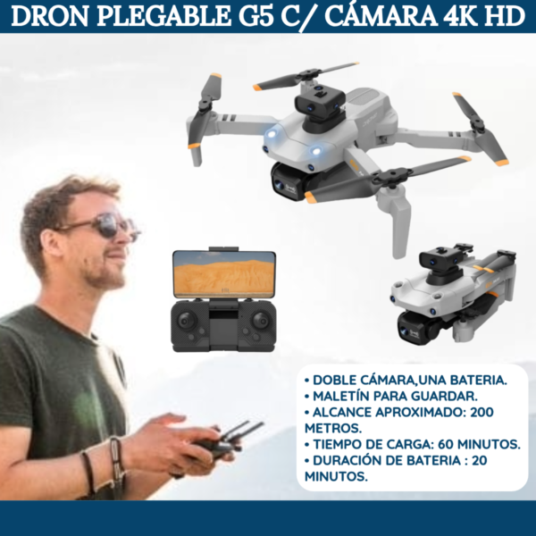 Dron Plegable G5 Con Camara 4K HD - ProductShop