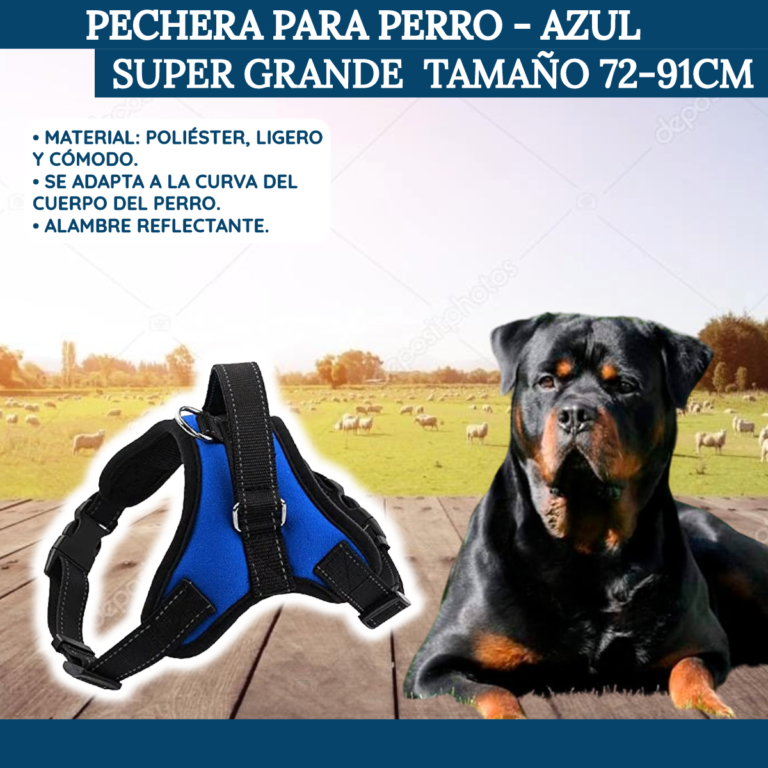 Pechera para Perro. Super Grande 72-91cm - Azul - ProductShop
